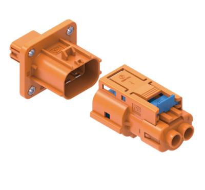 China Neopower 2 Pin Hybrid Automotive Connector 24A 800V with HVIL and 360° Shielding for sale