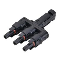 China Neopower MC4 One-in-Three Plug & Socket – IP67 Waterproof 3-Way Solar Branch Connector for Photovoltaic Systems for sale