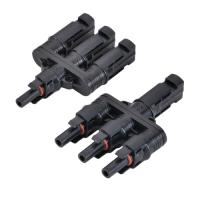 China Neopower MC4 One-in-Three Plug & Socket – IP67 Waterproof 3-Way Solar Branch Connector for Photovoltaic Systems for sale