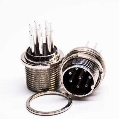 China IP55 Aviation Plug Socket Connector,  Screw Lock 5 Pin Male Connector for sale