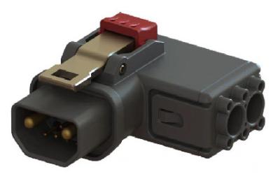 China 300 VDC 40A 20AWG Battery Pack Hybrid Power Connector With EMI Shielded for sale