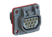 China 12 Pin Hybrid Power Connector, RS485 High Mating Cycle Receptacle Plug for Electrical Motorcycle for sale