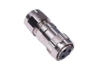 China Quick Lock 5A Electrical Cable Male Female Socket Plug Touchproof Circular Shape for sale