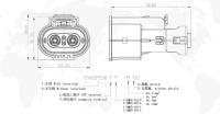 China 1000V DC Marine Battery  Connectors , 20A Battery Pack Connectors for sale