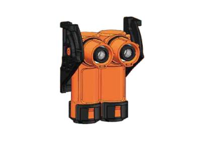 China Two Pin Right Angle Waterproof Battery Connectors IEC Certification for sale