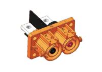 China 50mm2 High Current LV215 Waterproof Battery Connectors With Plastic Shell for sale
