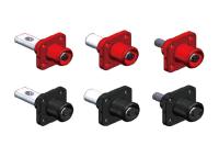 China Straight Head 120 Amp 1 Pole Waterproof Battery Connectors With Plastic Shell for sale