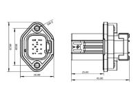 China OEM Signal Transmission Electrical 10 Pin Waterproof Connector 1000VDC for Battery Pack for sale