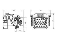 China 24Pin 1000VDC Plug Transmission Cable Connector IEC Certification for sale