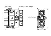 China EMI Shielded 3 Pole Connector , 200A Double Lock RV Battery Connector for sale