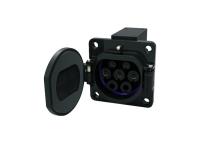China Single Phase 32A Electric Vehicle Charging Plug Straight Angle for sale