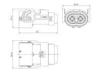 China Electrical 200A 2 Pin Plug And Socket Connectors CE Certification for sale