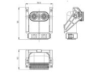 China 150A EV Battery Connector IP6K9K Electric Plug Socket Secondary Lock Function for sale