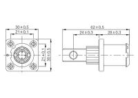 China 250A High Current Power High Voltage Electrical Connectors Touchproof for sale