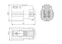 China Waterproof Plastic Shell 3 Pin EV Battery Connector FCC Certification for sale