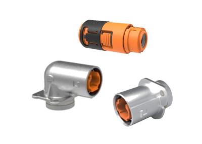 China IP67 2 Pin Waterproof Straight Connector Plug , 2 Pin Right Angle Battery Connector for sale