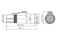 China 144H EV Battery Connector , Touch Proof PDU Battery Connector for sale