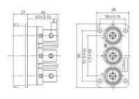 China Touch Proof 144H 50mm2 EV Battery Connector IEC Certification for sale