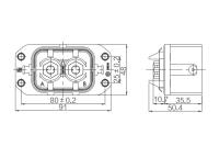 China 1000V DC 2 Pin 3Pin Male Female EV Battery Connector IPXXB Waterproof for sale