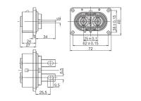 China Right Angle Auto Electrical Plugs And Sockets for sale