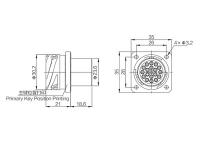 China Waterproof IP67 7 Pin Signal Transmission Plug Socket Connectors for sale
