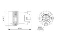 China 630V AC Power 24V DC Signal Transmission Cable Plug Socket  Connector for sale