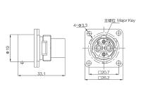 China 630V AC Power 24V DC Signal Transmission Cable Plug Socket  Connector for sale