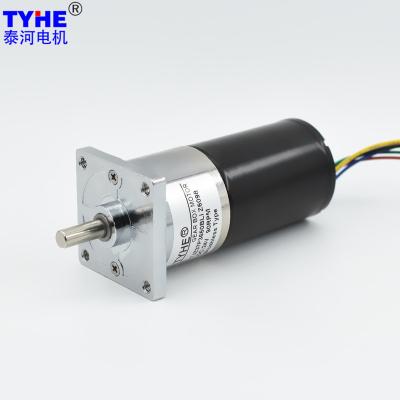 China #45 Steel Shaft Micro 37mm Dia 12v 24v 2N.M 200rpm 3650BL Brushless Dc Spur Gear Motor CE for sale