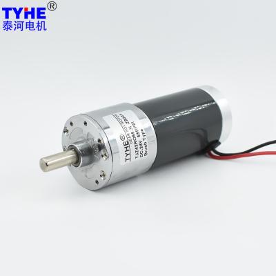 China High Strength Zinc Alloy Housing 42mm size dc 24 12 volt gear reduction motor 100 rpm 40 rpm for sale