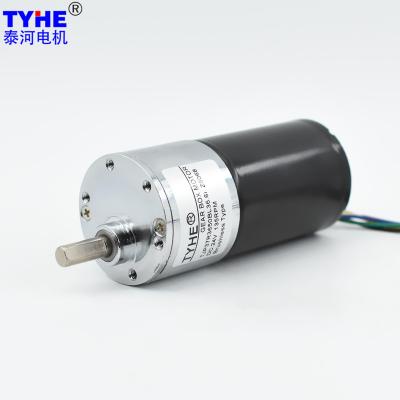 China Reversible 37mm DC Spur Gear Motor 15w DC Gear Motor 12V 60 Rpm for sale