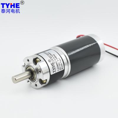 China 8mm Shaft Steel / Plastic Gear DC Planetary Gear Motor With Brake 50kg.Cm for sale