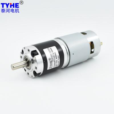 China 50Rpm Brushed DC Planetary Gear Motor 42mm RS 775 12 Volt DC Motor for sale