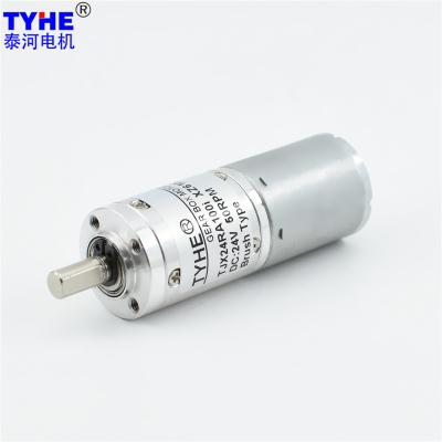 China 6V 300rpm Micro Planetary Gear Motor 1:100 Ratio 18V DC Motor High Torque 24mm for sale