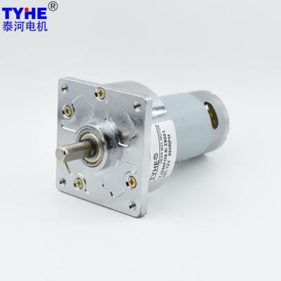 China 60mm Gearbox 12V 24v Rs-555sh Dc Spur Gear Motor For Rotisserie 10Rpm for sale