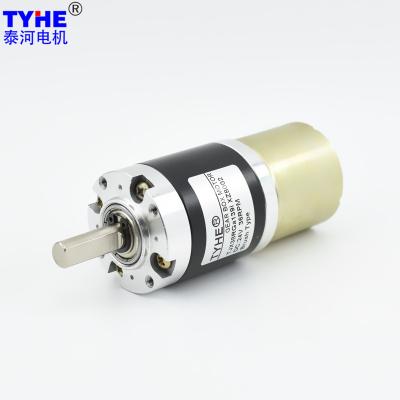 China Reversible DC Planetary Gear Motor 38mm Metal Gear Motor With Encoder for sale