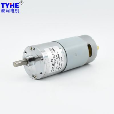 China 37mm Gearbox RS555 12v 24V Dc Geared Motor High Torque Low Rpm 10rpm for sale