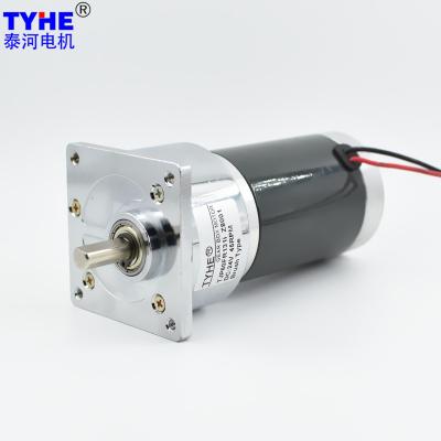 China Low Noise PMDC Dc Gear Reduction Motor 60MM 6v 12v 24v 60w 150rpm 8nm for sale