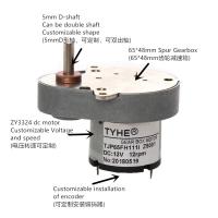 China Double Flat Shaft Right Angle Gearbox 10Rpm 1nm High Torque Micro Dc Gear Motor for sale