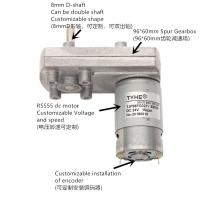 China Powder Metallurgy 24v 100rpm 15w Dc Gear Motor 96mm*60mm for sale