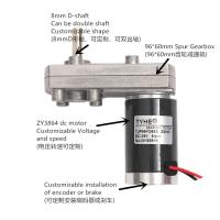 China 96*60mm Right Angle Gearbox Double Shaft 20w bldc brushless dc motor for sale