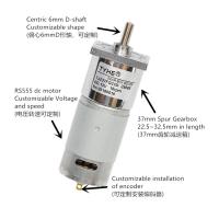 China Manufacturer Dia 37mm Gearbox 10 Kg.Cm 16kg Cm 2000rpm 180rpm 120 Rpm PMDC 12v 24volt 10 Watt 15w Small Dc Gear Motor for sale