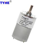 China Low Backlash 37mm Gearbox 6 Volt 12v 24v 1000rpm 20 Rpm 5 Watt 10w High Torque Low Rpm Micro Dc Geared Motor for sale