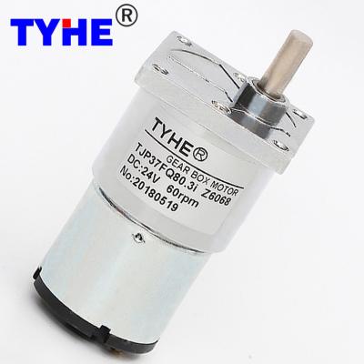 China 37mm Gearbox High Torque High Rpm 5kg.cm 2nm 12v 24v 6v 100 Rpm 5rpm 5 watt 3watts Pm Dc Geared Motor for Robotic for sale