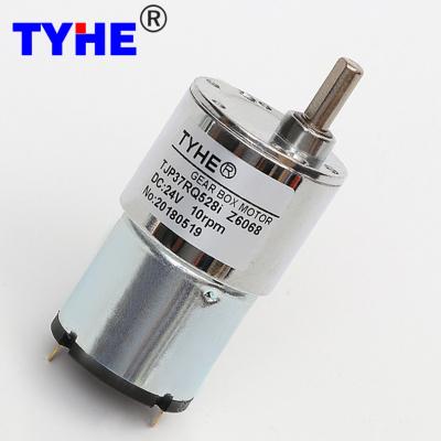 China PMDC 37mm 6v 12v 20v 24v 80 Rpm 20kg 30kg Load Permanent Magnet High Torque High Rpm 3w 5 Watt DC Gear Motor for sale