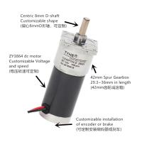 China Reversible 42GA Reducer Gearmotor 12v 1000rpm High Torque Dc Gear Reduction Motor for sale