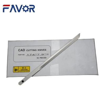 China BTACB0041 HSS Cutting Blade 174x7.9x2mm Cutter Parts for Apparel Textile Cutting Machine for sale