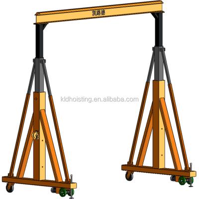 China Gantry Crane Workshop OEM 1 ton 2ton 5ton 2 ton lifting type electric motor mobile adjustable height small portable gantry crane mini for sale