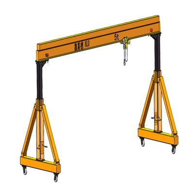 China Gantry Crane 1 Ton Gantry Crane China Portable Mini Gantry Light Duty Mobile Gantry Crane 2000kg Lifting Tools for sale