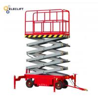 China ISO Motorised Mobile Scissor Lift With Pneumatic/Solid Wheels for sale