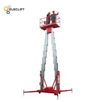 China 380V Aluminum Lift Platform Electric Single Man Lift With Rectangle Shape for sale